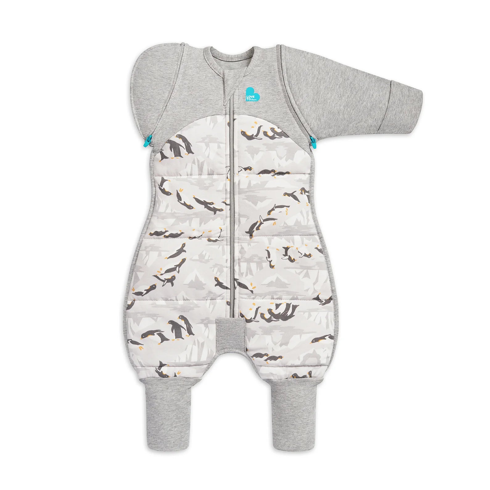 SWADDLE UP™ Transition Suit EXTRA WARM 3.5Tog - Grey Penguin Parade ...