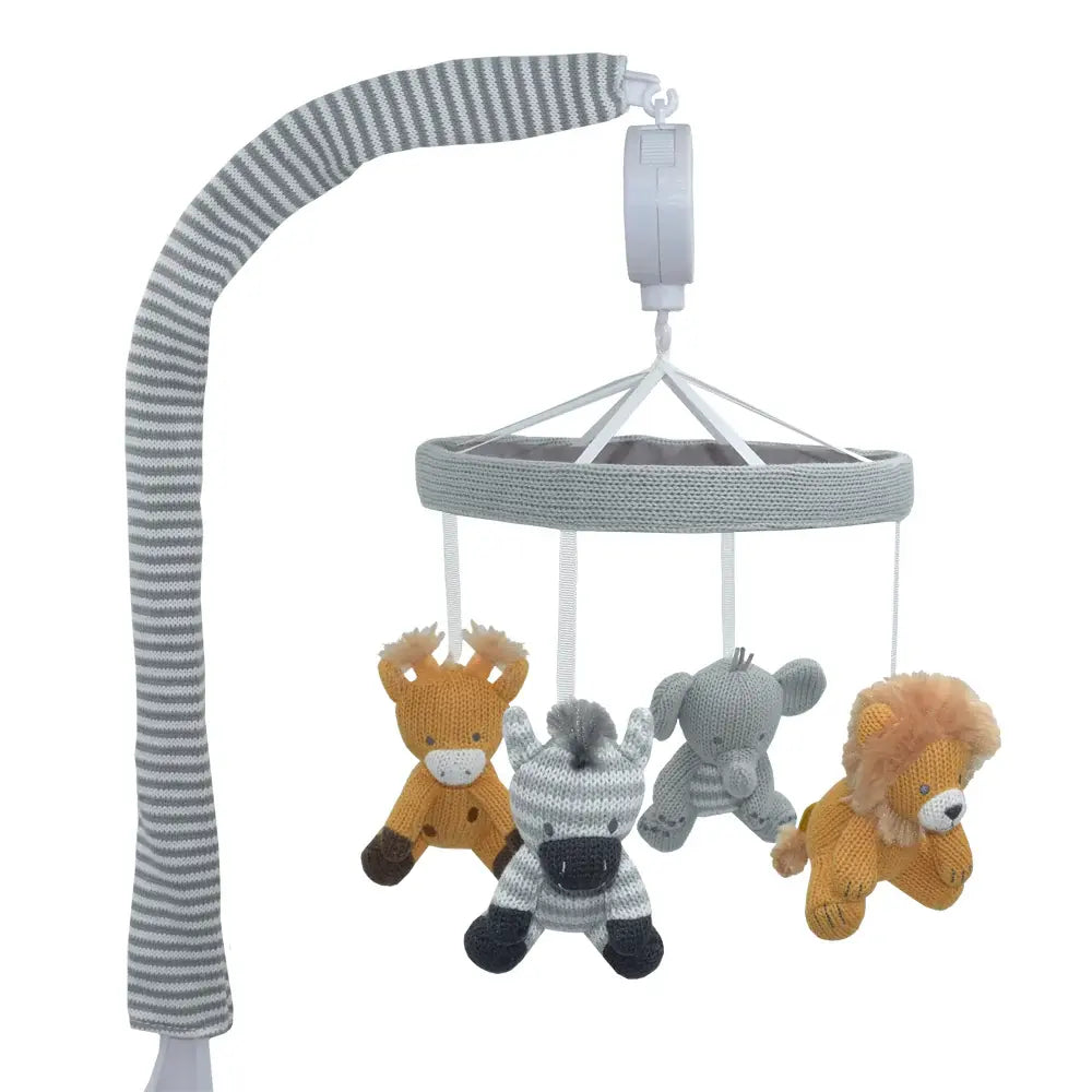Living Textiles Musical Mobile Set - Savanna Babies – Whole Bubs