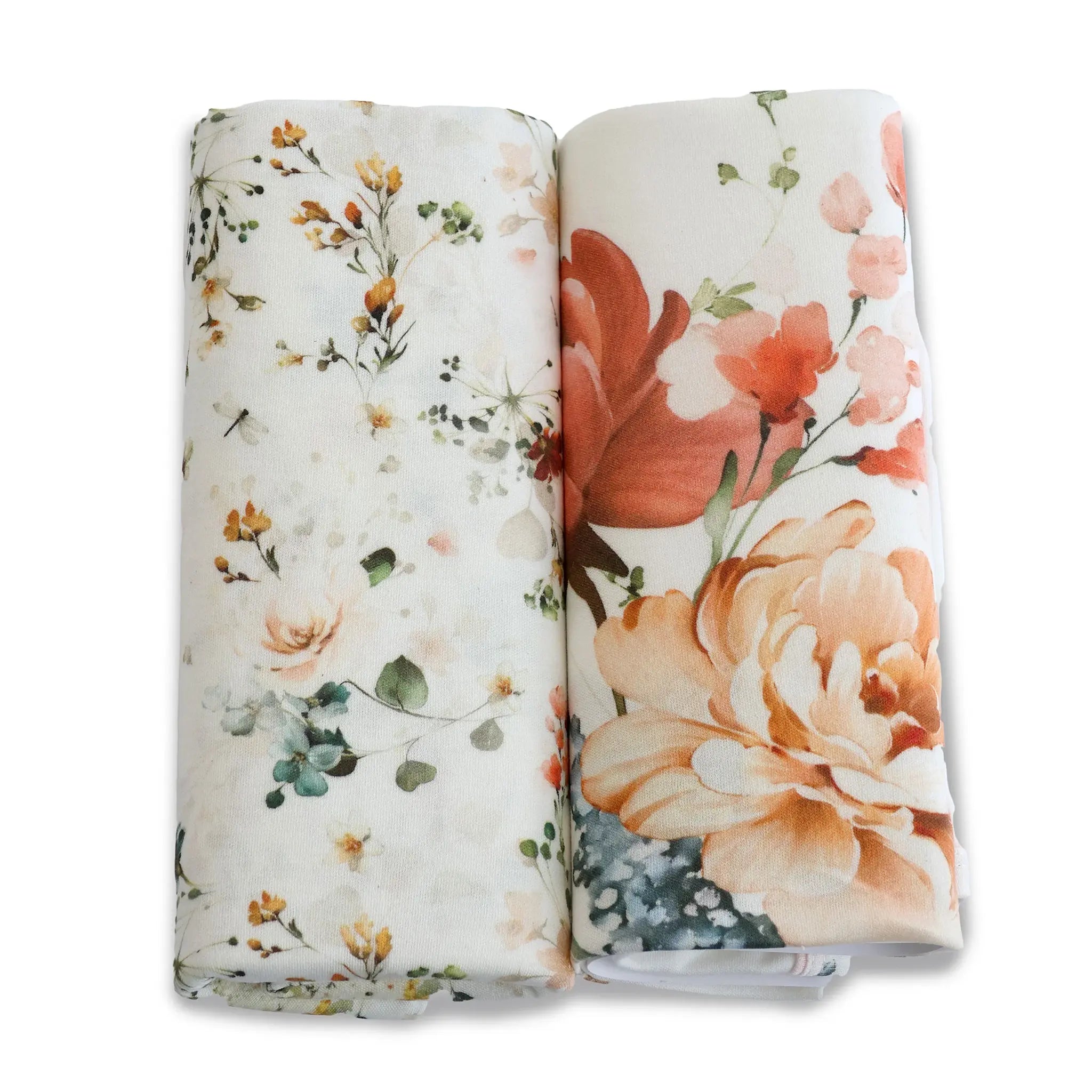 Bubba Blue Peonies Bamboo 2pk Jersey Wraps – Whole Bubs