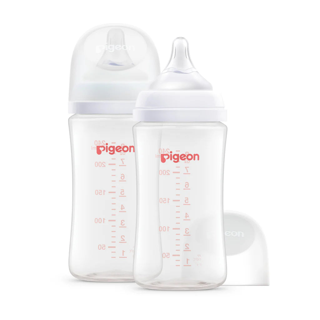 PIGEON SOFTOUCH BPP BOTTLE PP TWIN PACK 240ML – Whole Bubs