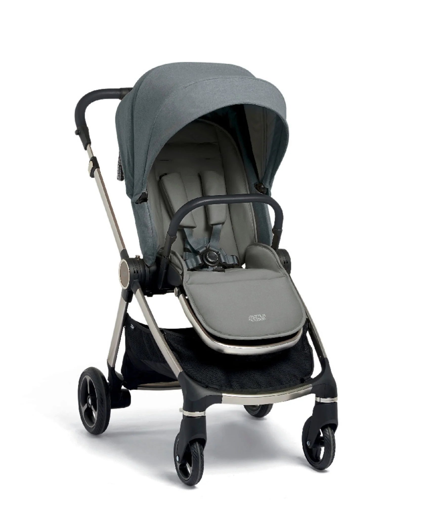 Mamas & Papas Strada Pram-Grey Melange – Whole Bubs