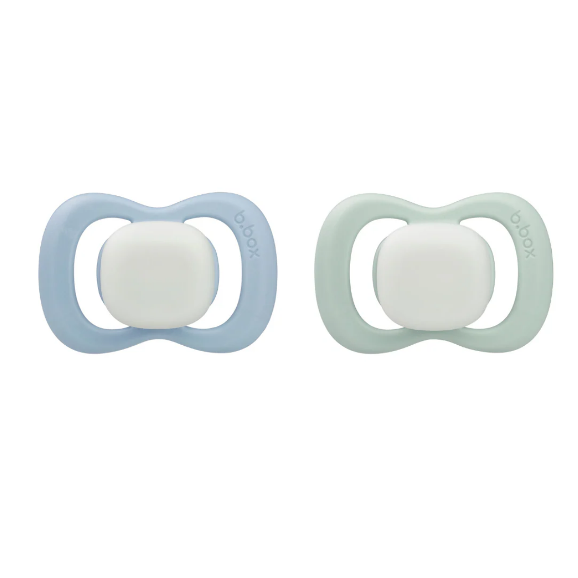 B.box Pacifier Silicone Glow Two Pack - Assorted – Whole Bubs
