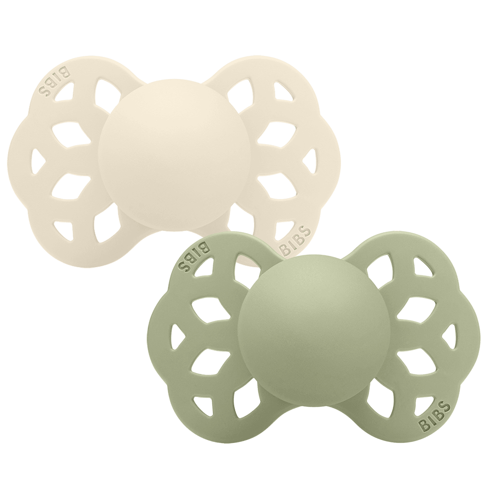 BIBS Infinity, Anatomical Silicone -Ivory/Sage – Whole Bubs