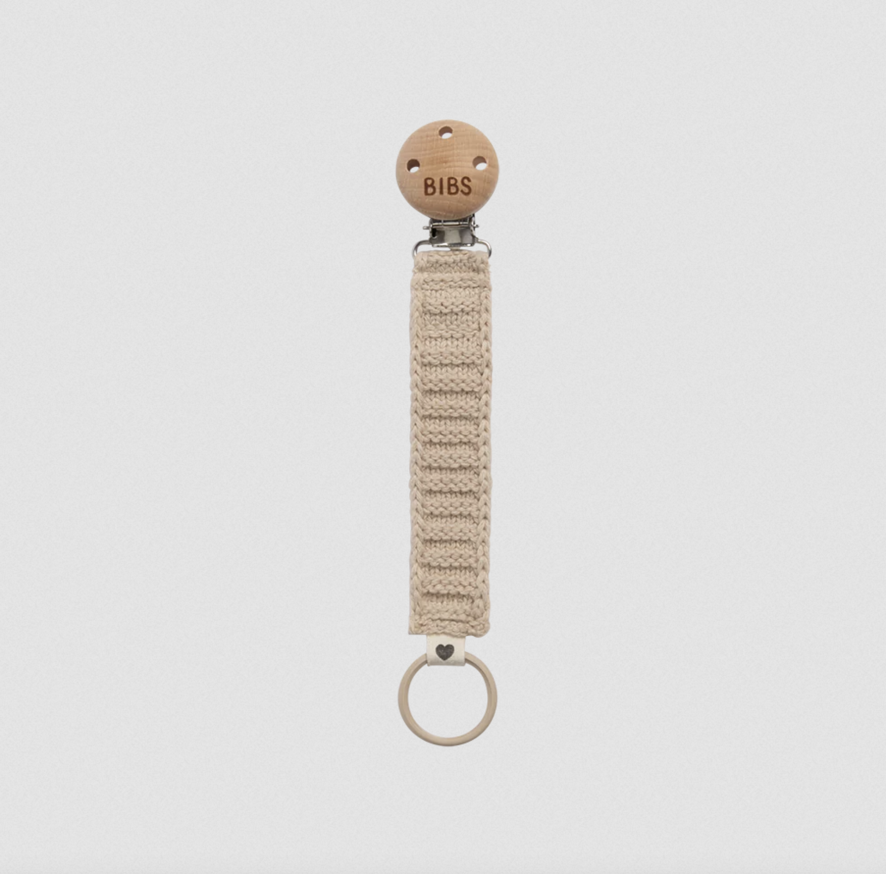 BIBS Knitted Pacifier Clip - Vanilla – Whole Bubs