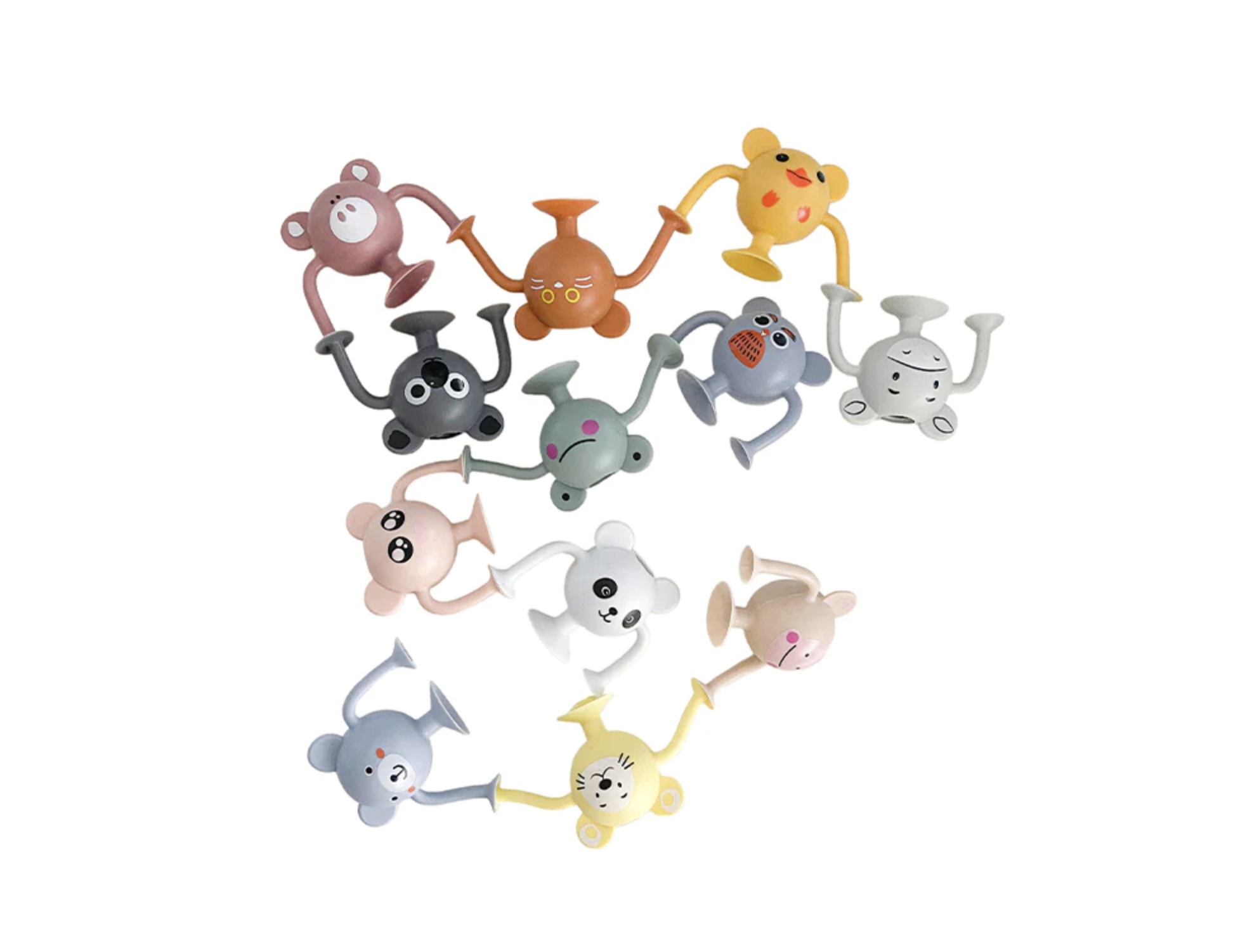 Cherub Baby SILICONE SUCTION TODDLER BATH TOYS 12PK – ENTIRE ZOO COLLE ...