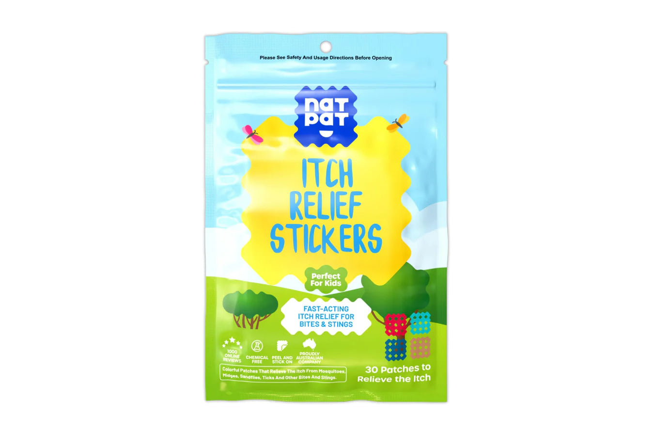 MagicPatch Itch Relief Patches(30 patches) – Whole Bubs