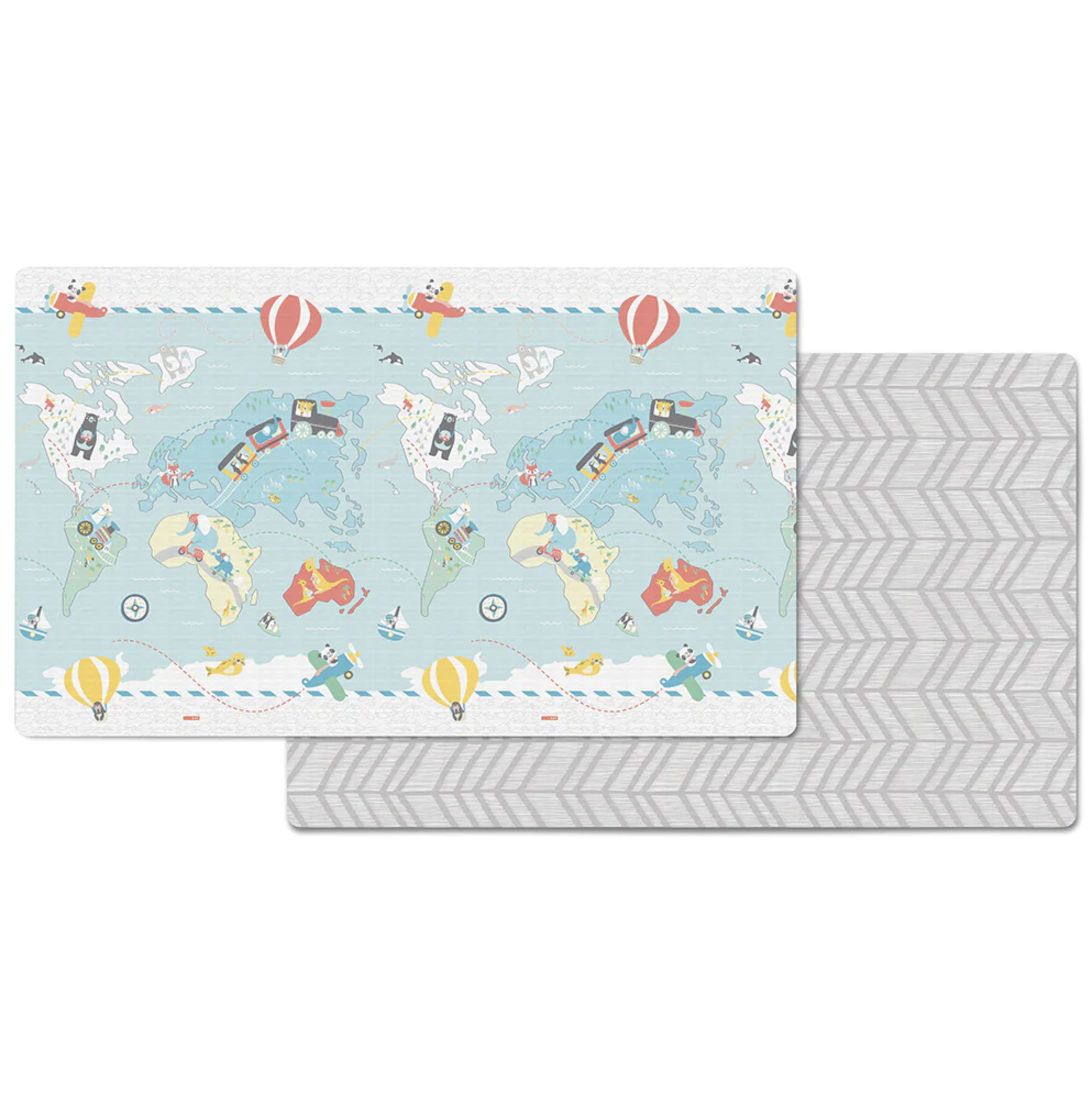Skip Hop Doubleplay Reversible Playmat Little Travelers/Herringbone ...