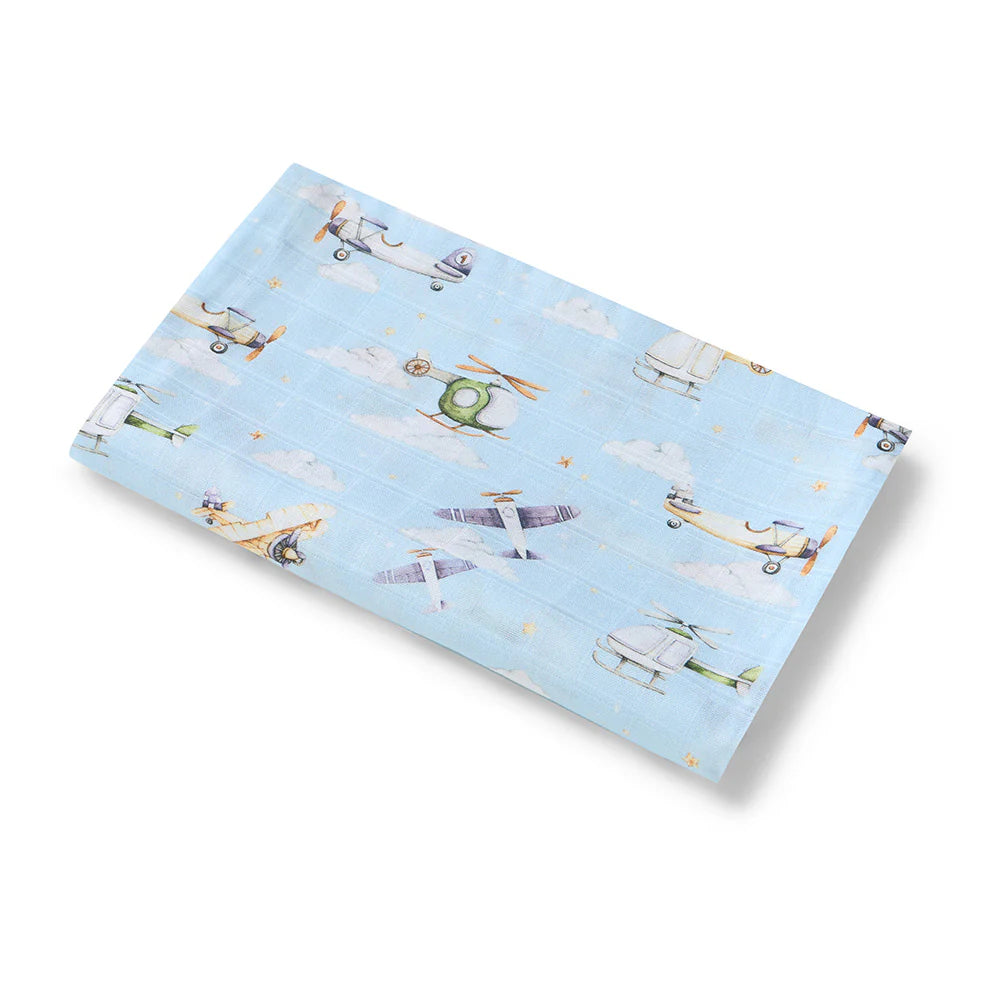 Organic Muslin Wrap - Taking Flight – Whole Bubs